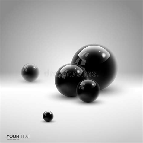 Black Spheres Connected With White Glowing Lines Network Concept Stock Illustration