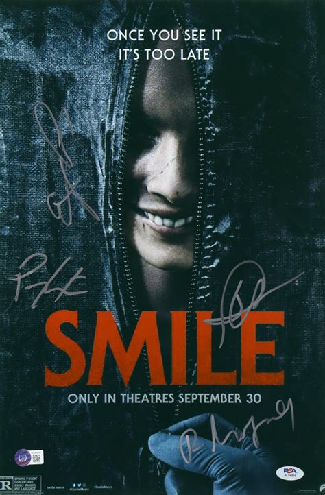 Smile 11x17 Photo Cast Signed By 4 With Caitlin Stasey Rob Morgan