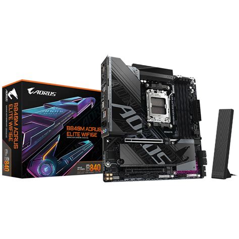 Placa Mãe Gigabyte B840m Aorus Elite Wifi6e Chipset B840 Amd Am5