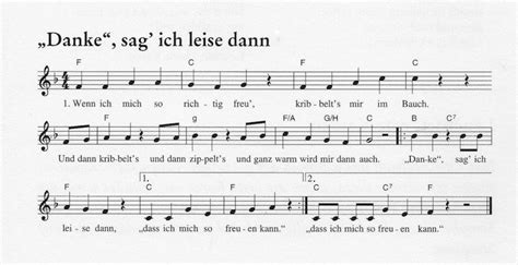 Elegant Danke Lied Text