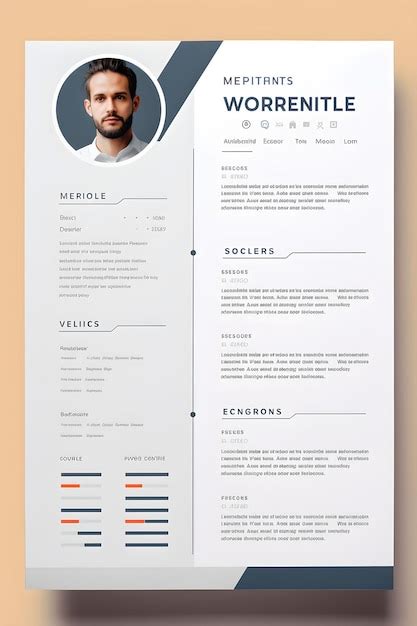 Premium Photo Professional Cvresume Layout For Corporate Job Application
