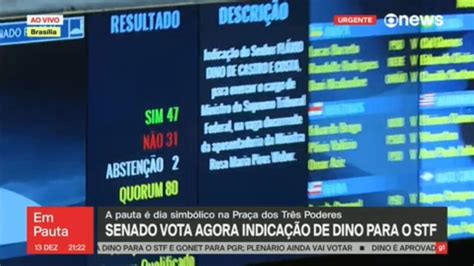 Senado aprova Dino para o STF Política G1
