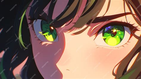 Ilustração De Olhos De Anime Imagem Gerada Com Ia