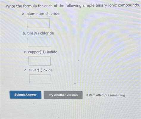 Solved Write the formula for each of the following simple | Chegg.com