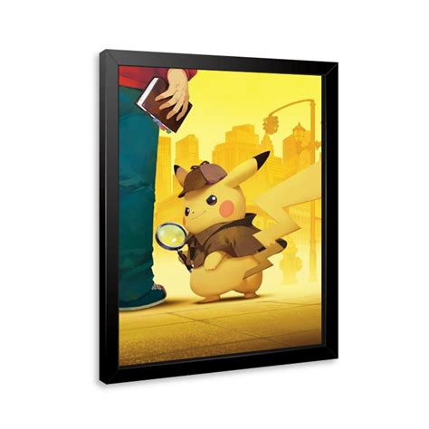 Quadro E Poster Detetive Pikachu Quadrorama