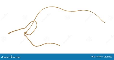 Knotted String On A White Background Stock Image Image Of Used