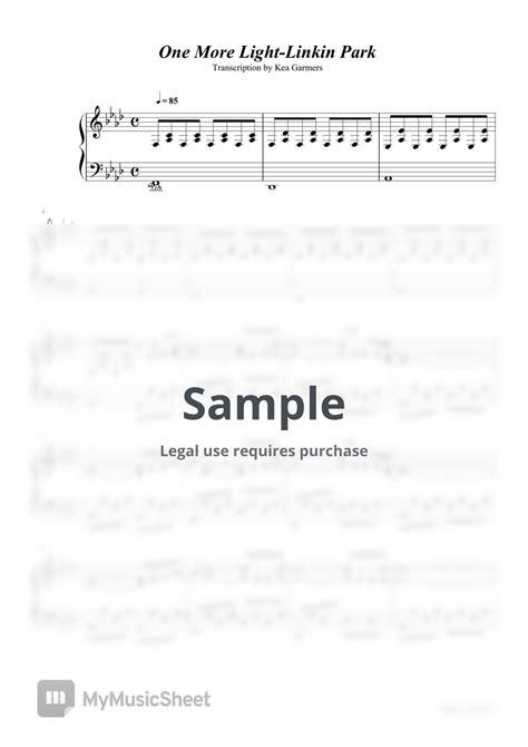 Linkin Park One More Light Linkin Park Sheets By Yilun