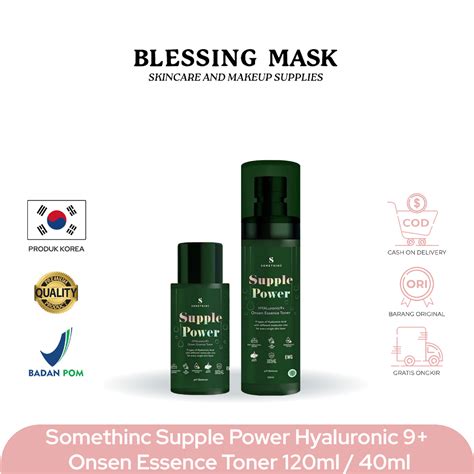 Jual Somethinc Supple Power Hyaluronic9 Onsen Essence Toner Toner