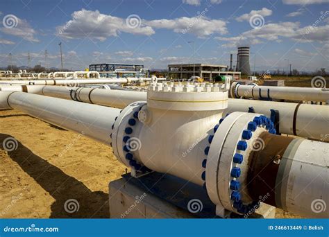 Interconnected Natural Gas Pipeline Network Stock Photography CartoonDealer Com 246613442