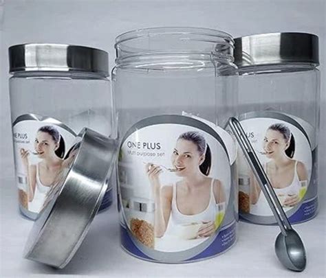 Jimit One Plus Jar Air Tight Storage Container Set At Rs 500 Set प्लास्टिक एयरटाइट कंटेनर In