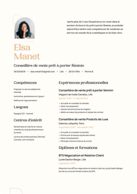 CV auxiliaire de vie exemples aide à domicile EHPAD AVS