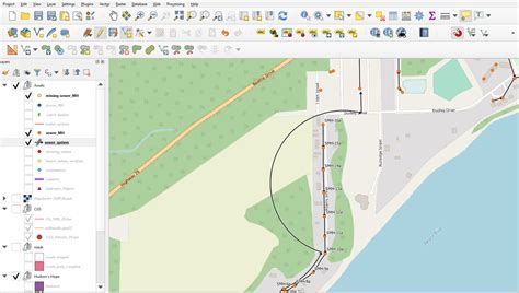 Qgis Lines Will Not Stop Curving Can T Draw A Straight Line