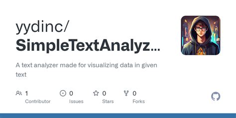 Github Yydincsimpletextanalyzer This Is A Text Analyzer Made For Visualizing Data In Given Text