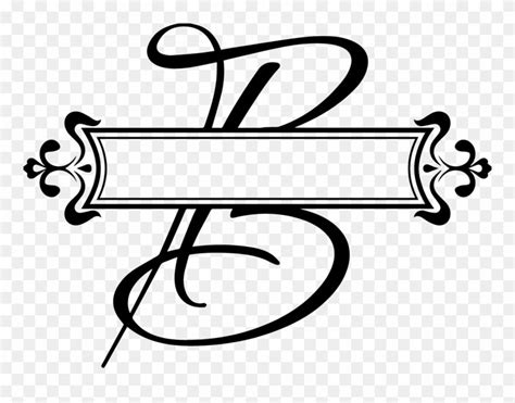 Split Fancy Letter Vinyl Monogram Decal