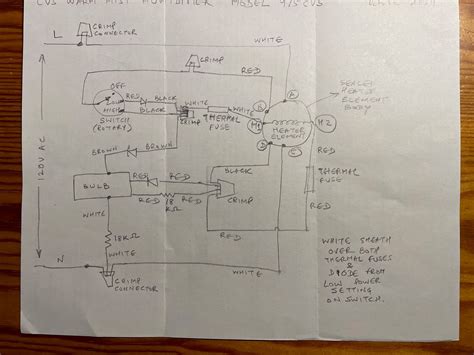 Portable Humidifier Model 975cvs Help In Understanding Circuit And Operation