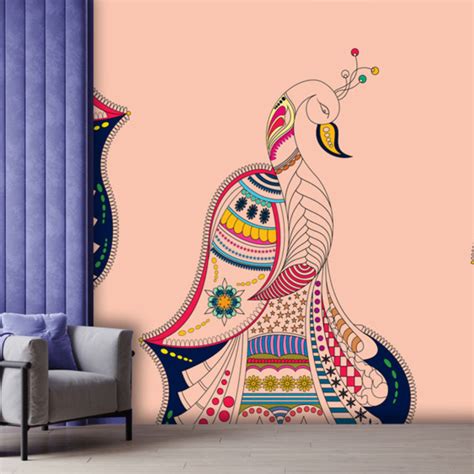 Dancing Peacock Wallpaper Myindianthings