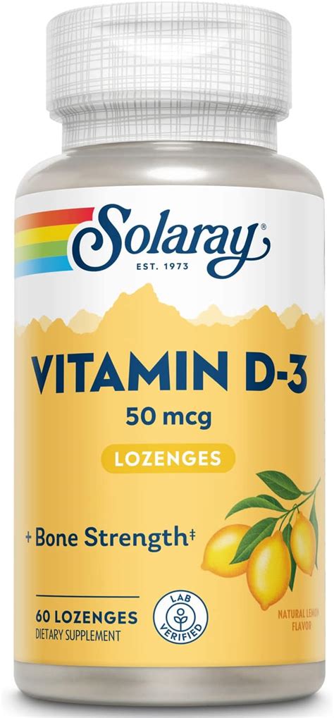 Amazon.com: Solaray Vitamin D-3-400 IU | 120 Softgels : Health & Household