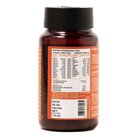 Hk Vitals Multivitamin Plus Men 60 Tablets Unflavoured
