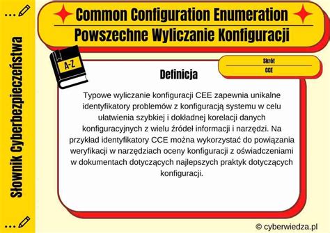 Common Configuration Enumeration Powszechne Wyliczanie Konfiguracji CyberWiedza Pl