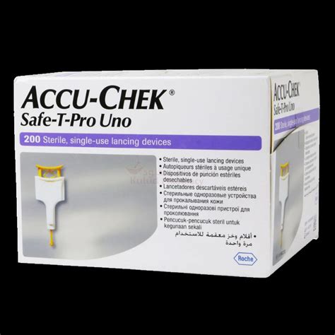 Accu Chek Safe T Pro Uno 200 Sterile Lancets Rosh Medical Company