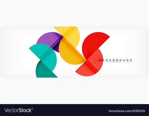Modern Geometrical Abstract Background Circles Vector Image