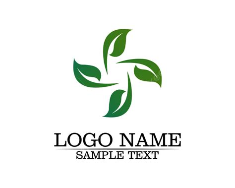 Tree Leaf Vector Logo Design Infinity Botanical Environmental PNG And Vector With Transparent