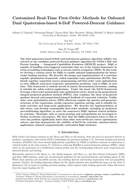 Pdf Customized Real Time First Order Methods For Onboard Dual
