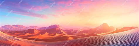 Premium Photo Abstract Desert Landscape With Shifting Sands And Dynamic Colorful Patterns In