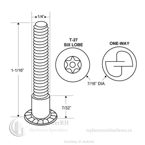 9803 Shoulder Screw One Way 10 24 X 1 116 Steel Chrome