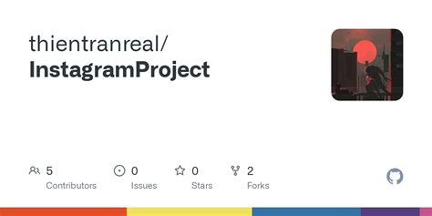 GitHub Thientranreal InstagramProject