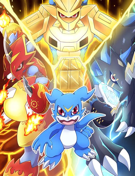 Veemon Golden Armor Digivolve