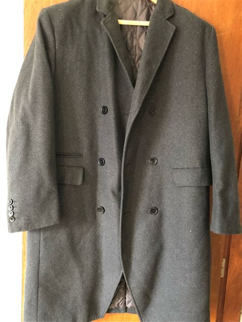 Sobretudo Masculino Cinza Casaco Masculino Wolens Menswear Usado Enjoei