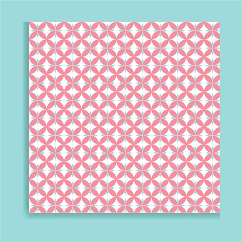Seamless Abstract Modern Geometric Circle Line Pattern Vector
