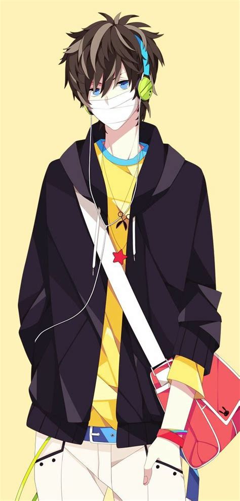 Anime Boy With Brown Hair And Blue Eyes Telegraph