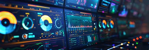 Premium Photo A Hightech Computer Screen Displaying A Detailed Network Monitoring Dashboard