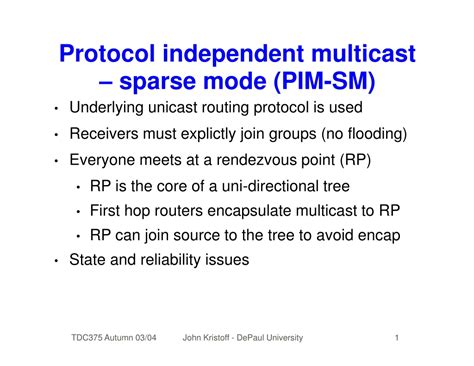 Ppt Internet Multicast Protocol Key Components And Questions