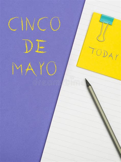 Text Sign Showing Cinco De Mayo Business Concept Mexican American