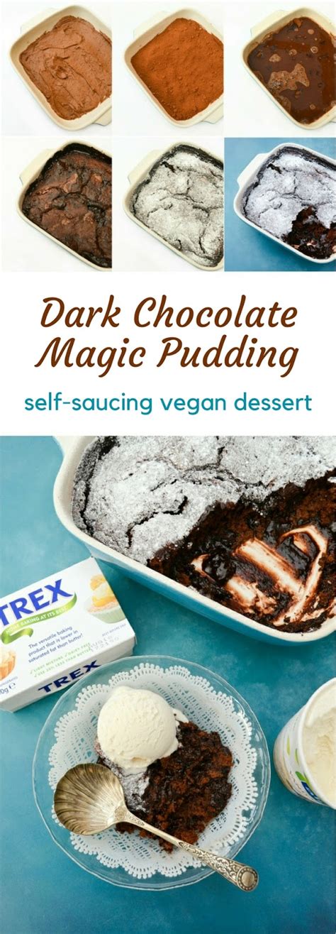 Dark Chocolate Magic Pudding A Self Saucing Vegan Dessert Recipe