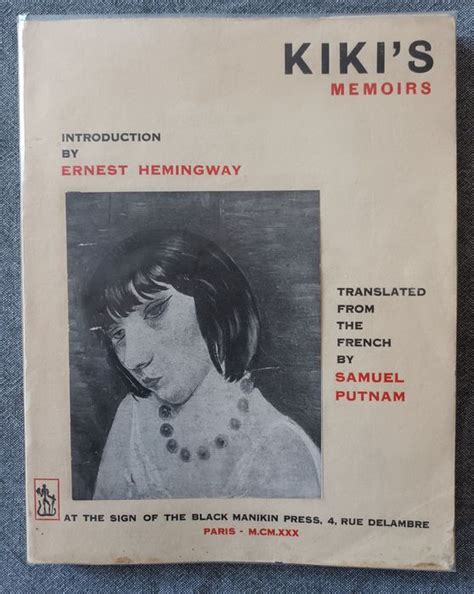 Kiki De Montparnasse Ernest Hemingway Man Ray Kikis Catawiki