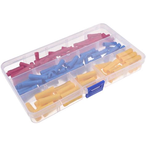 Frcolor 120pcs Butt Splicing Terminal Block Rubber Butt Terminal Block