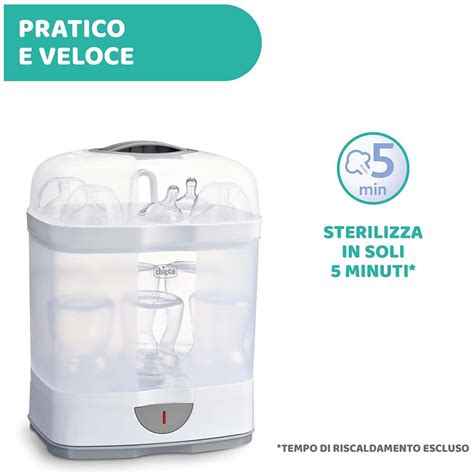 Eлектрически стерилизатор 2 в 1 Chicco 237457800 4-5, Вместимост - до 6 ...