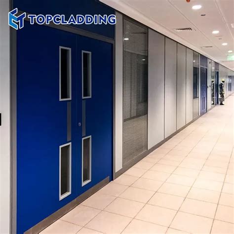 Office Function Roon Soundproof Frosted Frameless Aluminum Movable Operable Folding Sliding