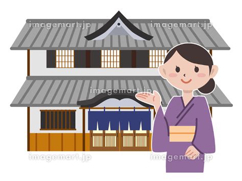 女将が旅館を案内するイラスト 141284323 イメージマート