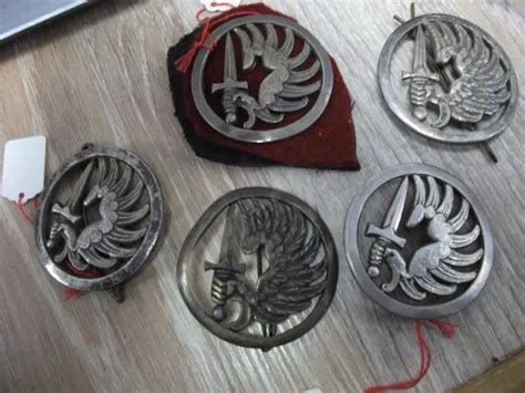 LOT INSIGNES MILITAIRE Parachutiste Beret Ancien Indochine Divers