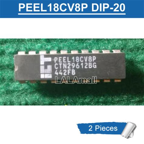 2pcs peel18cv8p dip 20 peel 18cv8p dip20 cmos programmable electrically