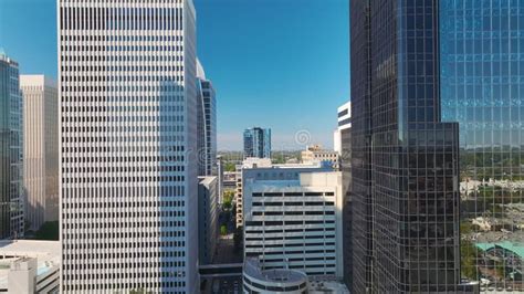 Urban Landscape Of Downtown District Of Charlotte City In North