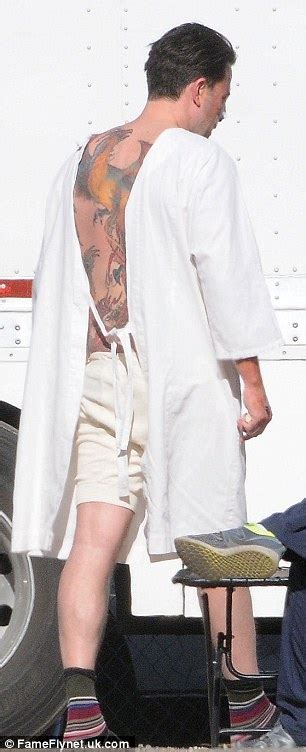 Ben Afflecks Huge Phoenix Back Tattoo Revealed Daily Mail Online