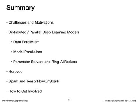 Distributed Deep Learning And How To Get Involved Ppt