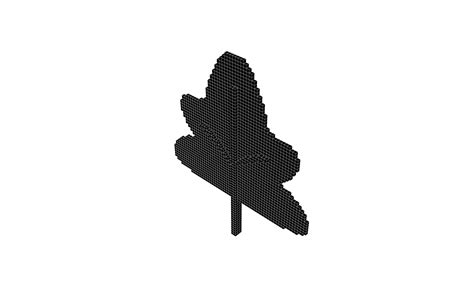 3d Model Voxel Leaf V1 002 Vr Ar Low Poly Cgtrader