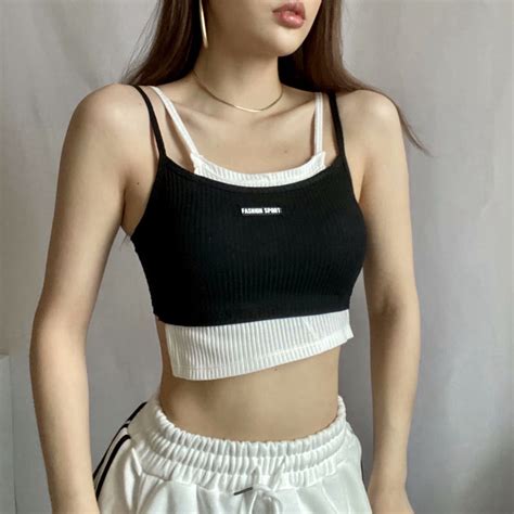 Jual Joyfit Tank Top Kekinian Wanita Crop Top Fashion Wanita Premium